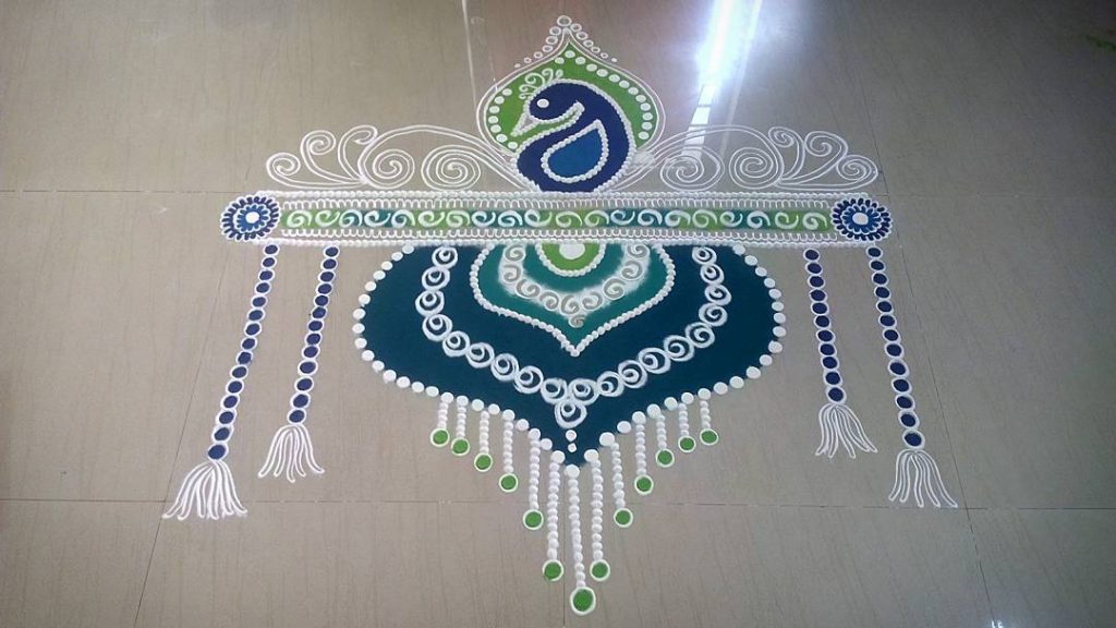 Simple Rangoli Designs for Home | Easy Rangoli Design | Small Rangoli ...