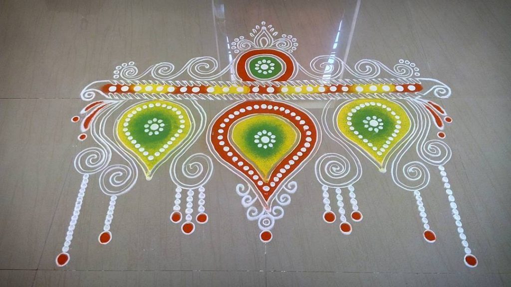 Simple Rangoli Designs for Home | Easy Rangoli Design | Small Rangoli ...