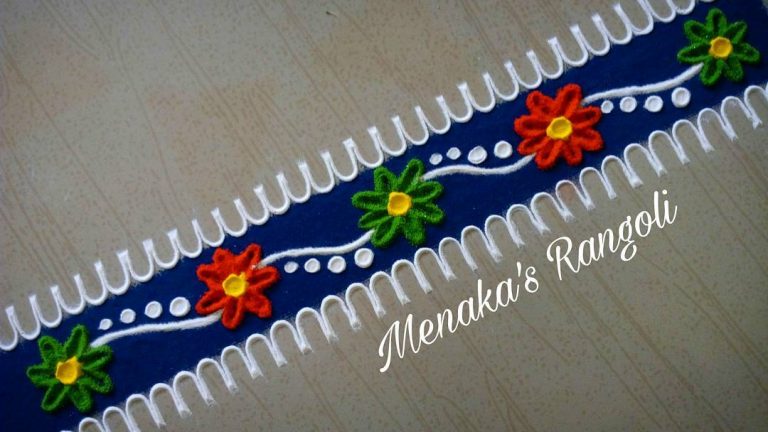 100+ Easy Door Border Rangoli Designs