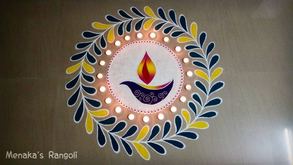 Simple Rangoli Designs for Home | Easy Rangoli Design | Small Rangoli ...