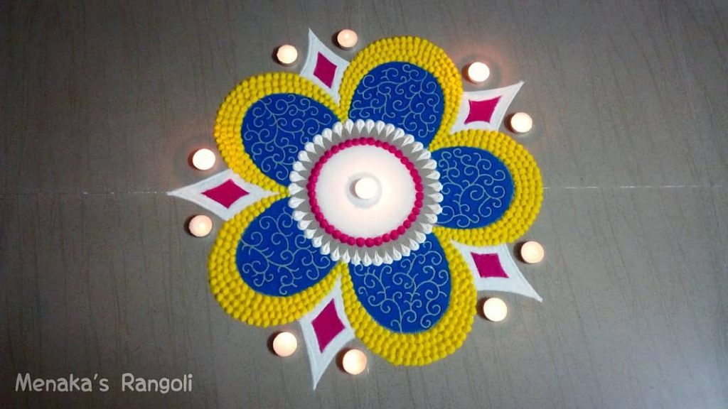 Simple Rangoli Designs for Home | Easy Rangoli Design | Small Rangoli ...