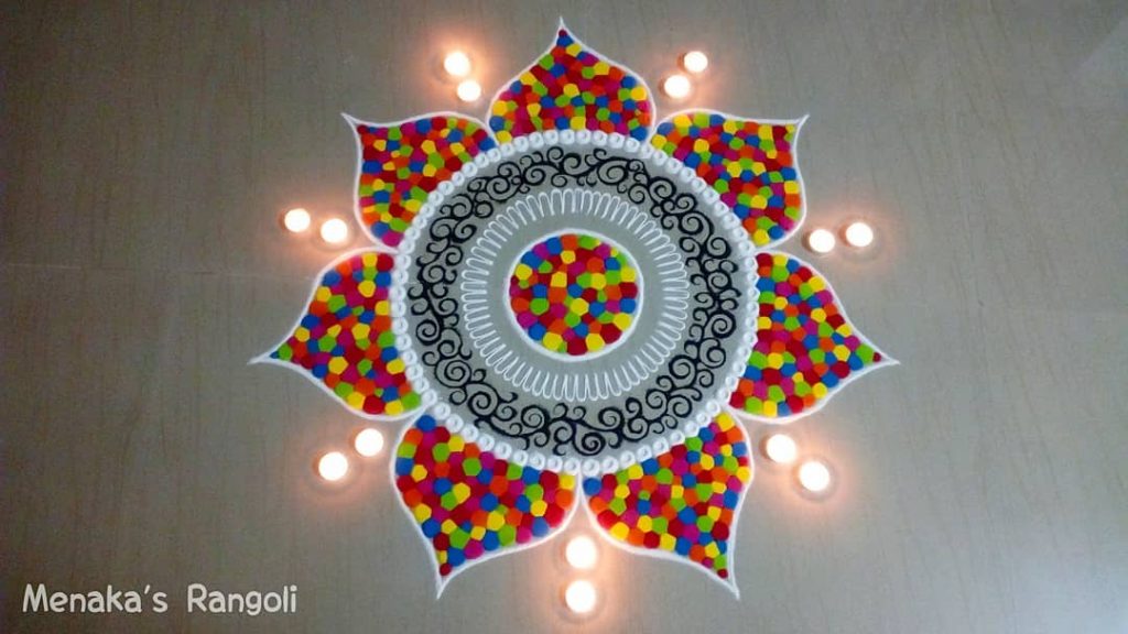 Simple Rangoli Designs for Home | Easy Rangoli Design | Small Rangoli ...