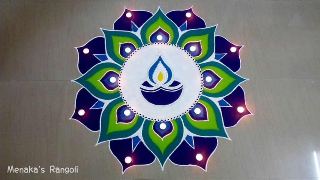 Simple Rangoli Designs for Home | Easy Rangoli Design | Small Rangoli ...