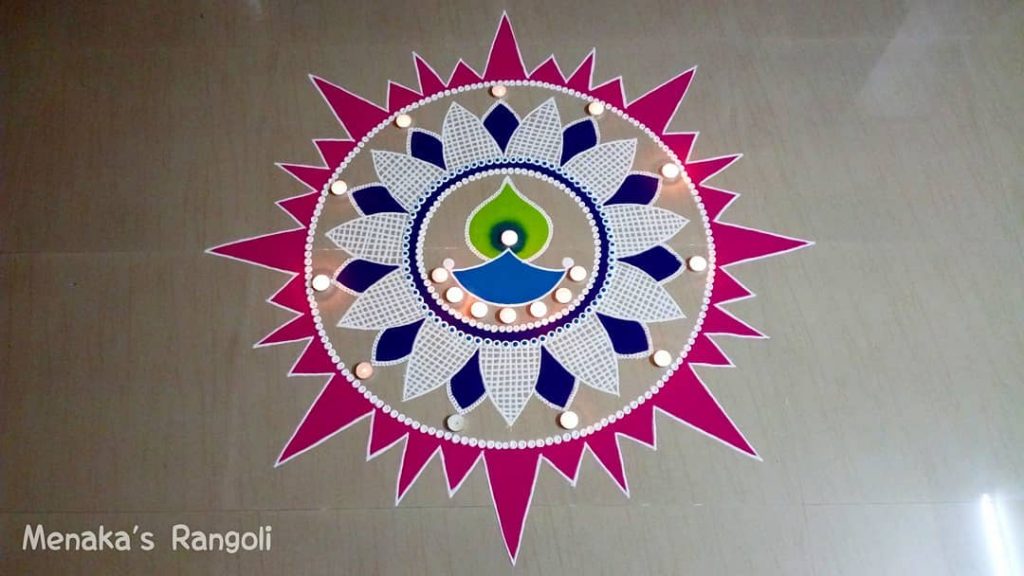 Simple Rangoli Designs for Home | Easy Rangoli Design | Small Rangoli ...