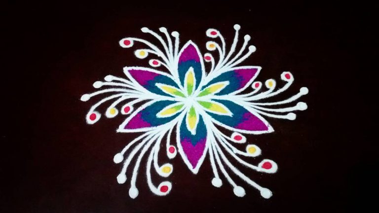 Simple Rangoli Designs for Home | Easy Rangoli Design | Small Rangoli ...