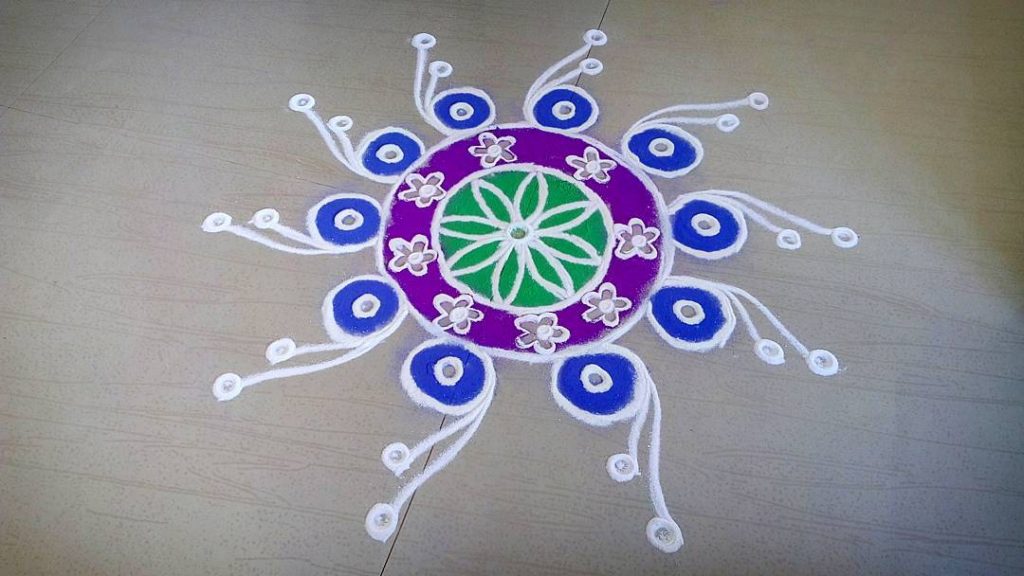 Simple Rangoli Designs for Home | Easy Rangoli Design | Small Rangoli ...