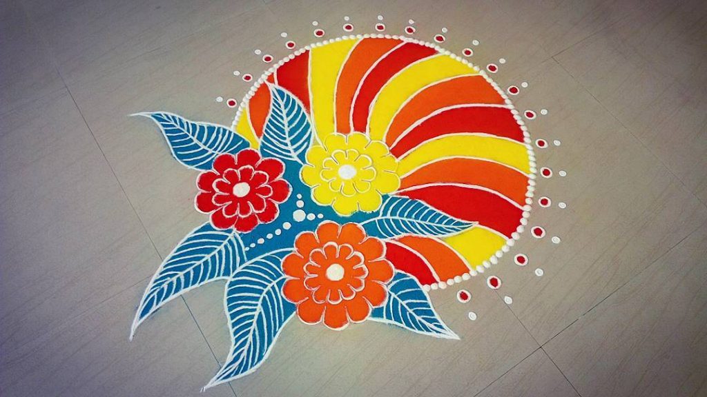 Simple Rangoli Designs for Home | Easy Rangoli Design | Small Rangoli ...