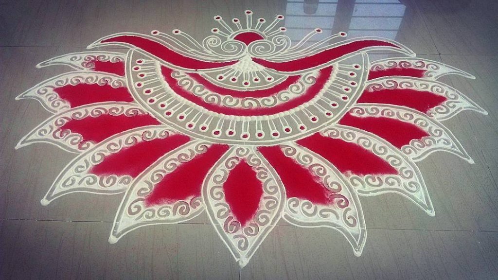 Simple Rangoli Designs for Home | Easy Rangoli Design | Small Rangoli ...