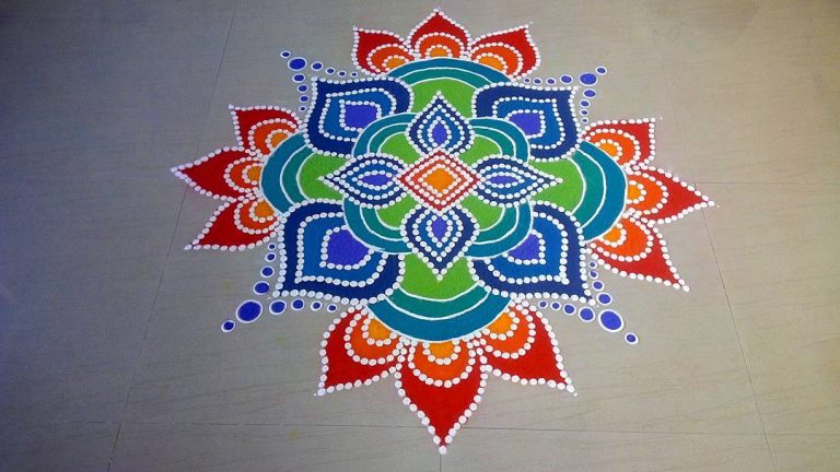 Simple Rangoli Designs for Home | Easy Rangoli Design | Small Rangoli ...